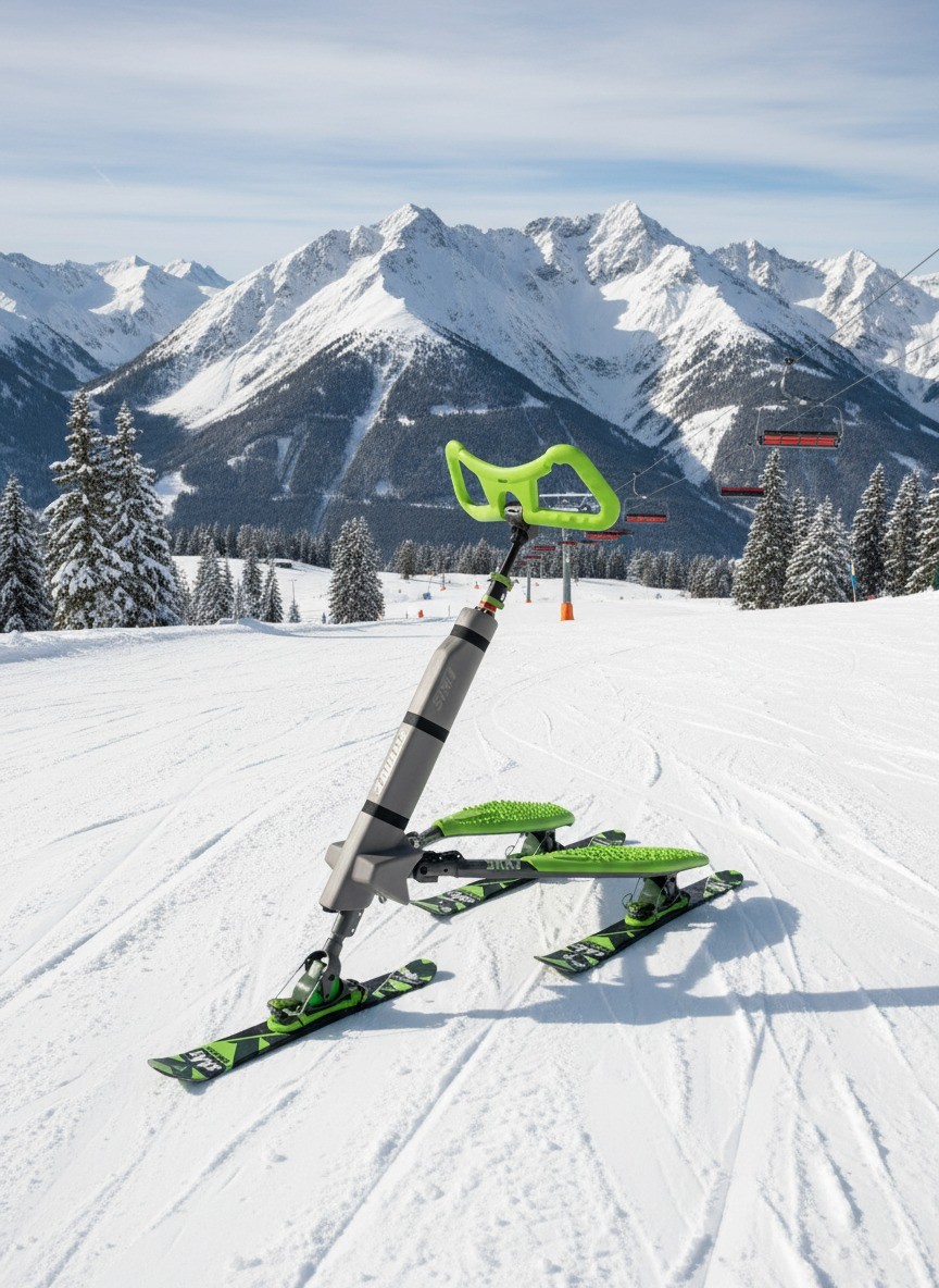 Skki Trikke siwo/zielony model 2025 - Sklep Oficjalny Trikke Poland